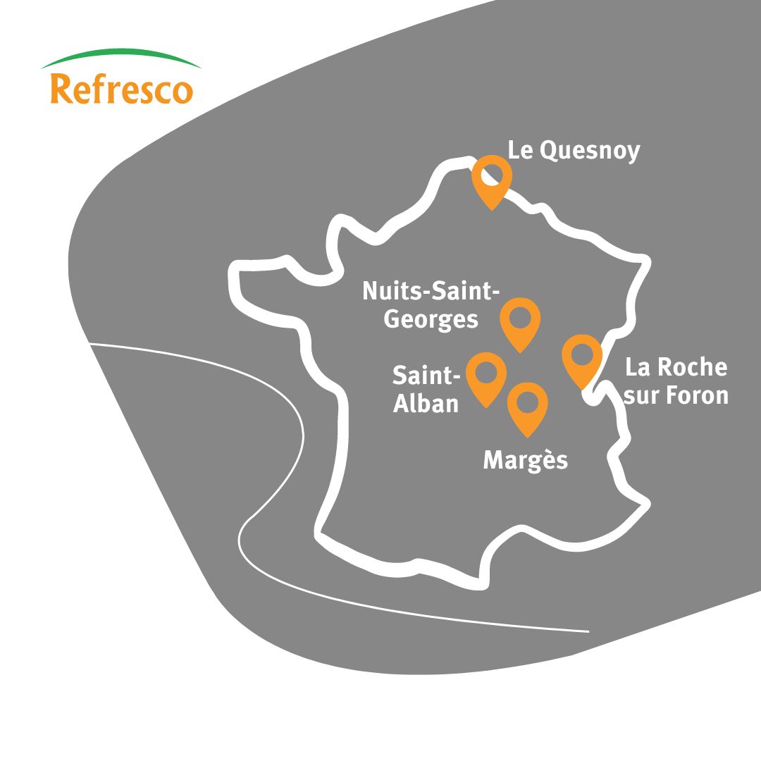 Nos sites de production | Refresco